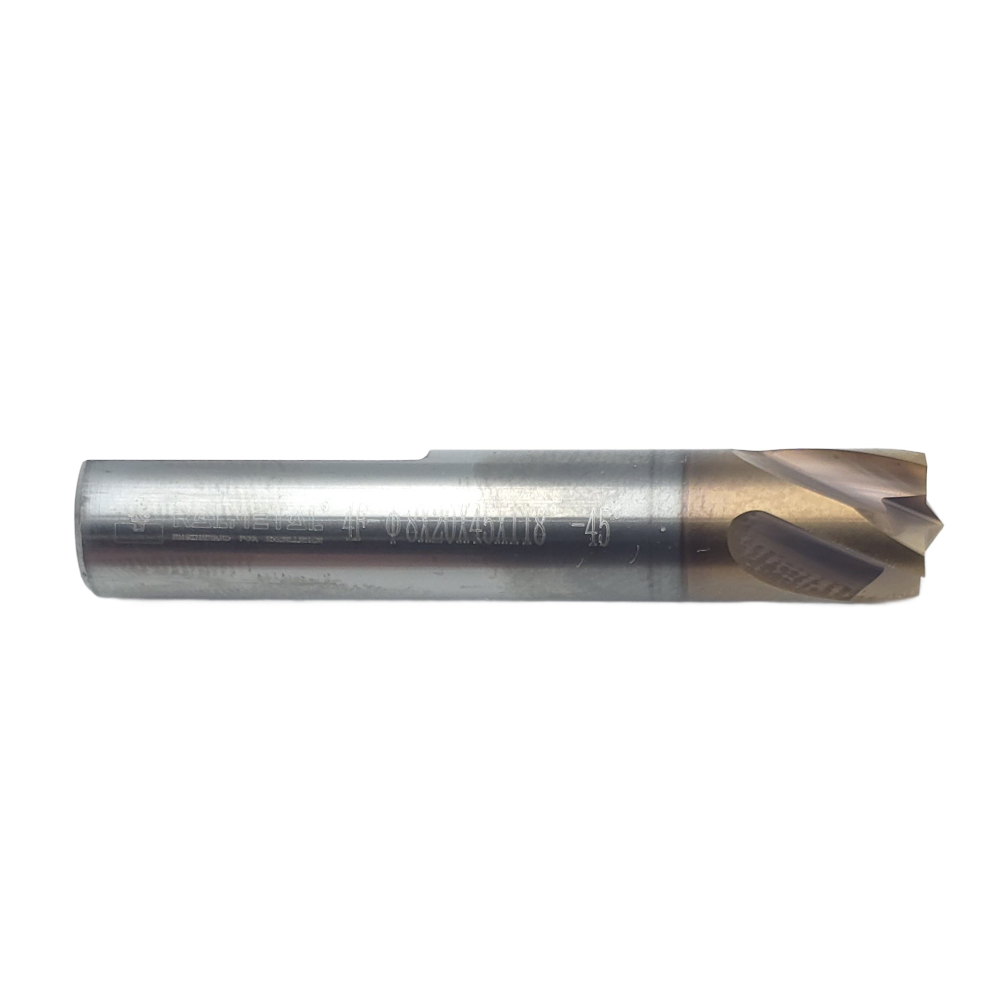 Solid karbid sveiseboremaskin 4F 8 x 45 mm 60 HRC TiSiN Widia - Weldon ...
